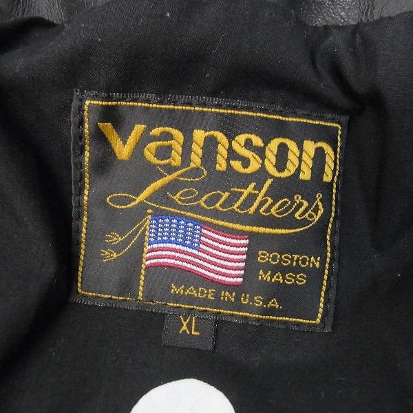 MASTERMIND WORLD×VANSON/マスターマインド×バンソン 17AW カウレザー シングルライダース MWVP17-BL001 ...