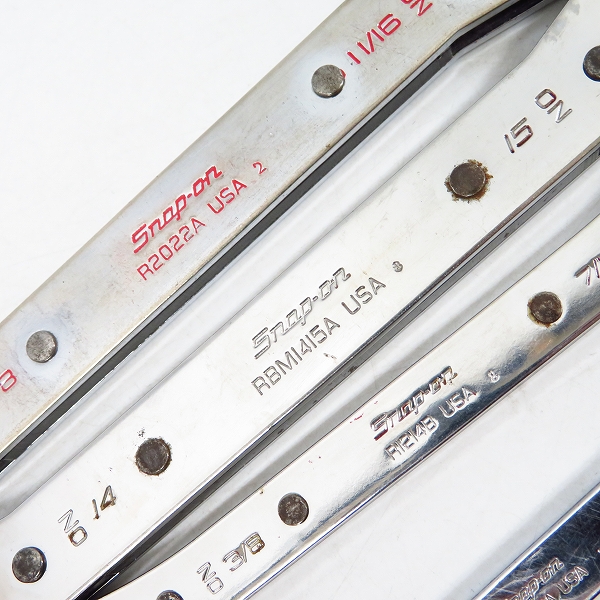 Snap-on/スナップオン メガネラチェットレンチ R810B、R1214B、R2022A、RBM910A/1415A/5点セットの買取実績 ...
