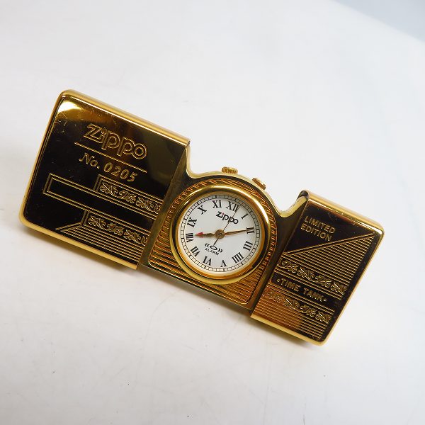 ZIPPO/ジッポ― POCKET CLOCK/ポケットクロック TIME TANK/タイムタンク 95年製 シリアル入り【動作未確認】の買取 ...