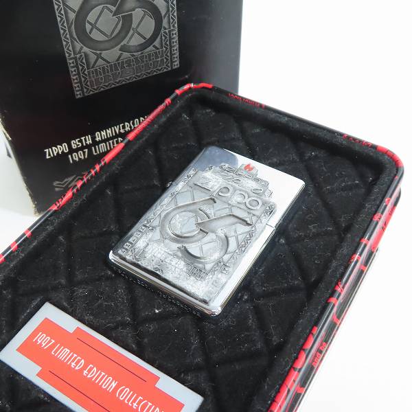 ZIPPO/ジッポー 65th/65周年 anniversary/アニバーサリー Limited Edition/リミテッド メタル貼り/1932-1997/1997年製の買取実績 ...
