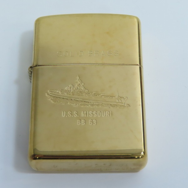 ZIPPO/ジッポー U.S.S. MISSOURI BB 63 SOLID BRASS/ソリッドブラス 2004年製の買取実績 - ブランド買取専門店リアクロ