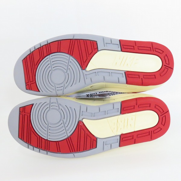 【未使用】NIKE×OFF-WHITE/ナイキ×オフホワイト AIR JORDAN 2 LOW White and Varsity Red ...