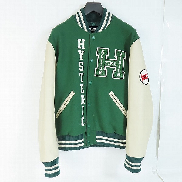 HYSTERIC GLAMOUR/ヒステリックグラマー SEE NO EVIL 刺繍 ヴァーシティ スタジアム ジャケット/スタジャン 02223AB09 XLの買取実績 - ブランド買取専門 ...