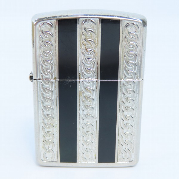 ZIPPO/ジッポー Heavy Wall Armor Case/アーマー 両面彫り 装飾 3連チェーン 2005年製の買取実績 - ブランド買取専門店リアクロ